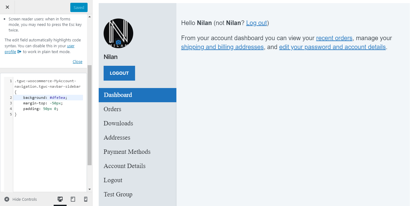 How to Customize WooCommerce My Account Page