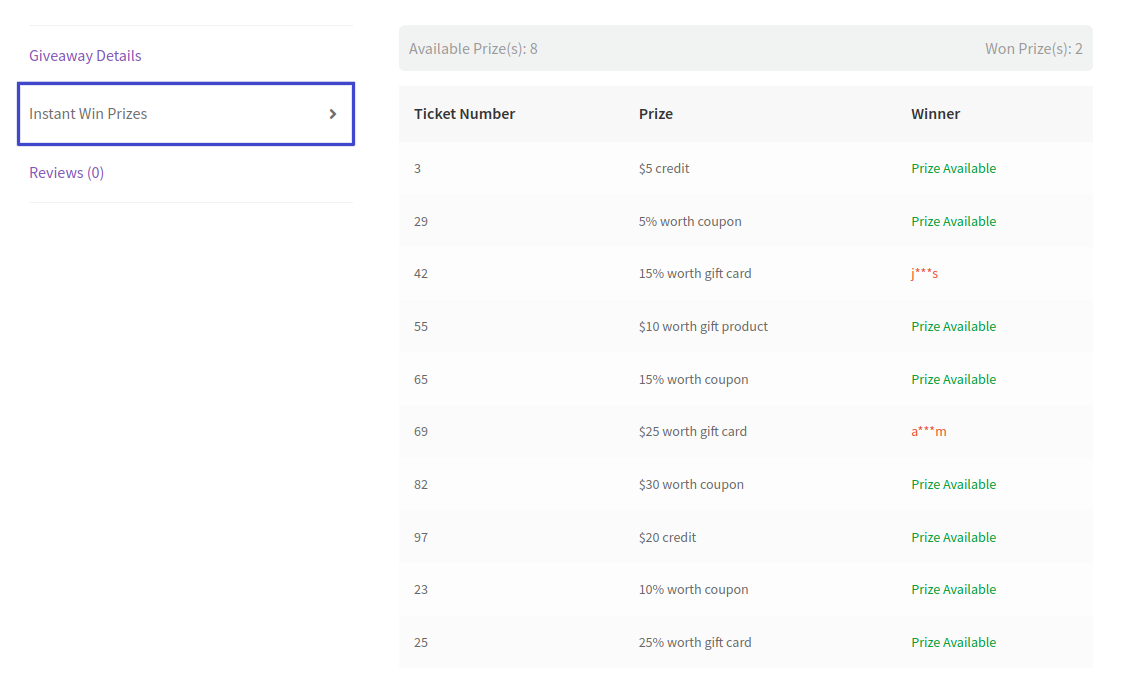 Giveaway for WooCommerce - Lucky Draws, Competitions, Contests ...