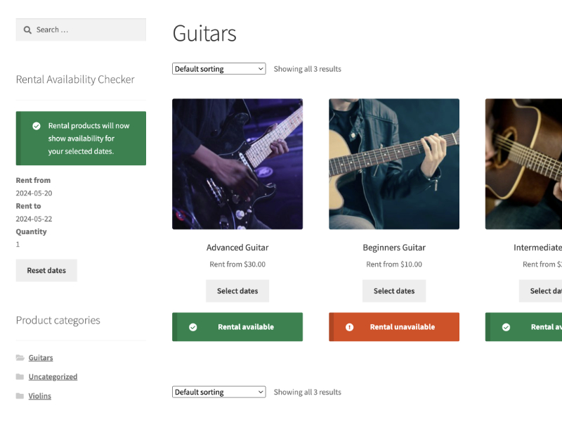 Rental Products - WooCommerce Marketplace