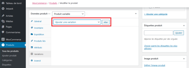 Produits variables Documentation - WooCommerce