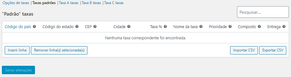 Como configurar as Taxas no WooCommerce Documentation - WooCommerce