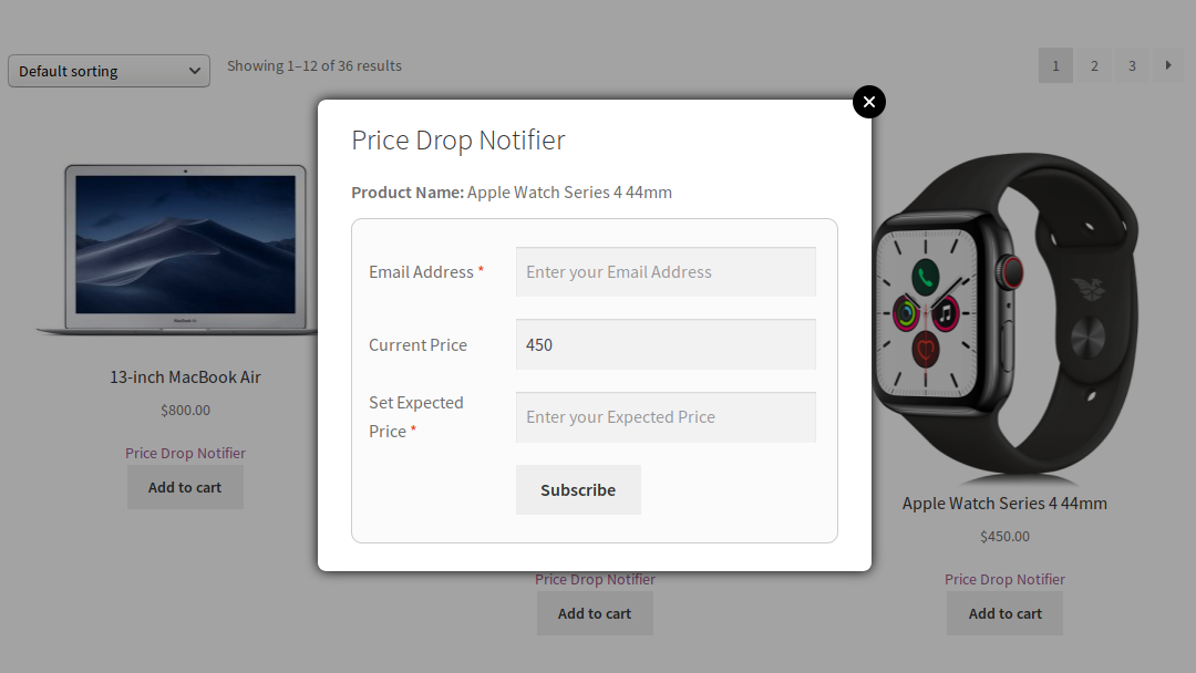 Price Drop Notifier for WooCommerce – Get notifed when Price Drops