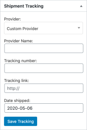 Shipment Tracking Documentation - WooCommerce