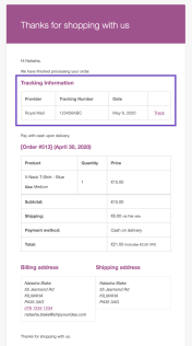 Shipment Tracking Documentation - WooCommerce