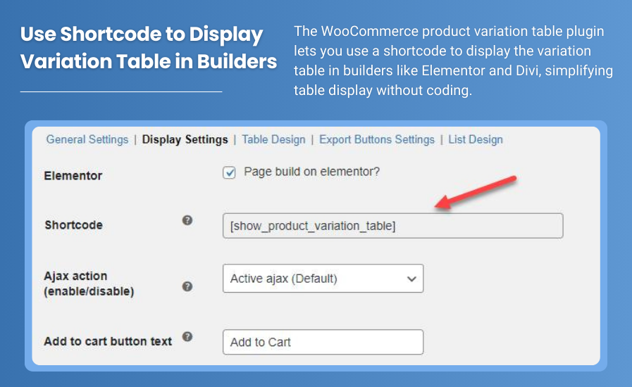 WooCommerce Product Variations Table - Woo Marketplace