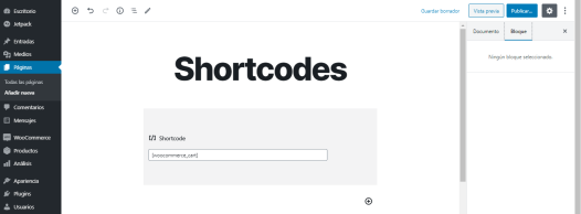 Shortcodes incluidos en WooCommerce Documentation - WooCommerce
