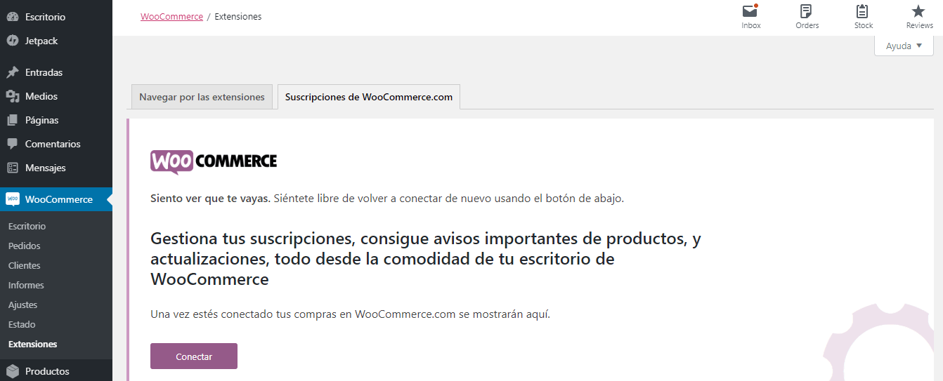 Gestionar suscripciones de WooCommerce.com Documentation - WooCommerce