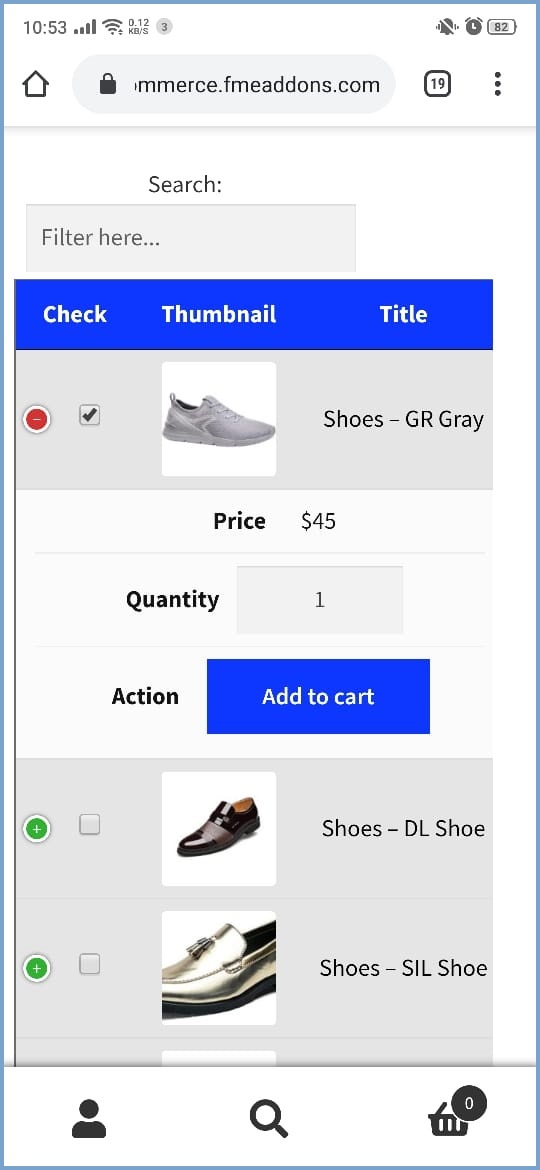 Woocommerce Product Variations Table Plugin 5659