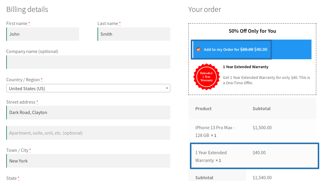 Order Bump for WooCommerce - WooCommerce Marketplace