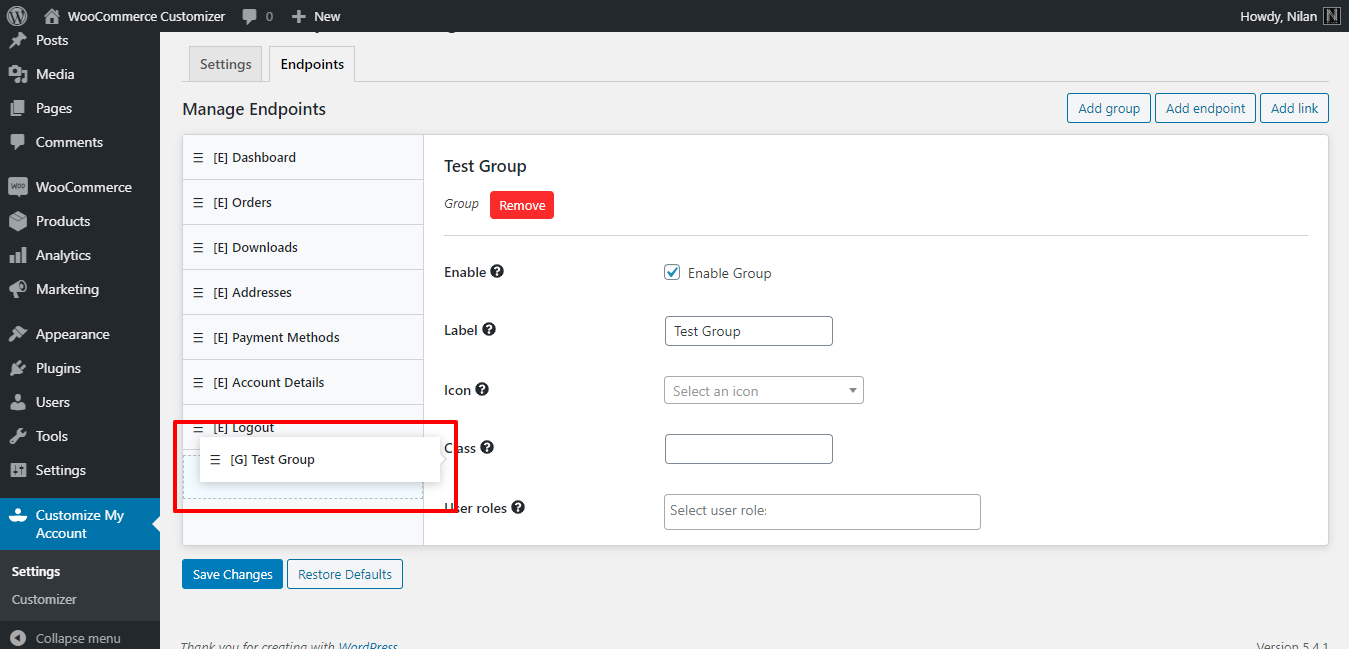 How to Customize WooCommerce My Account Page