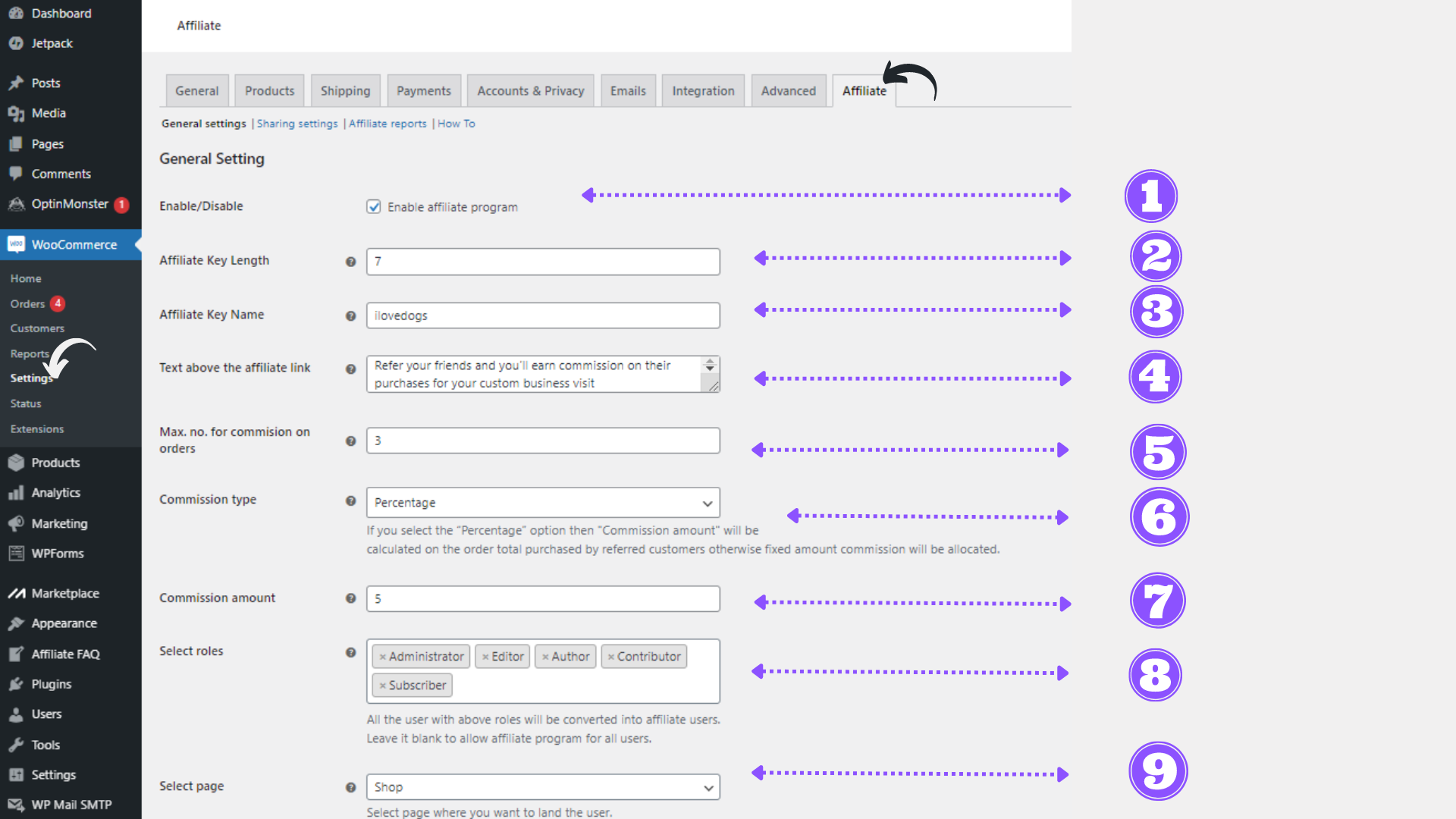 Affiliate Program For Woocommerce Documentation Woocommerce