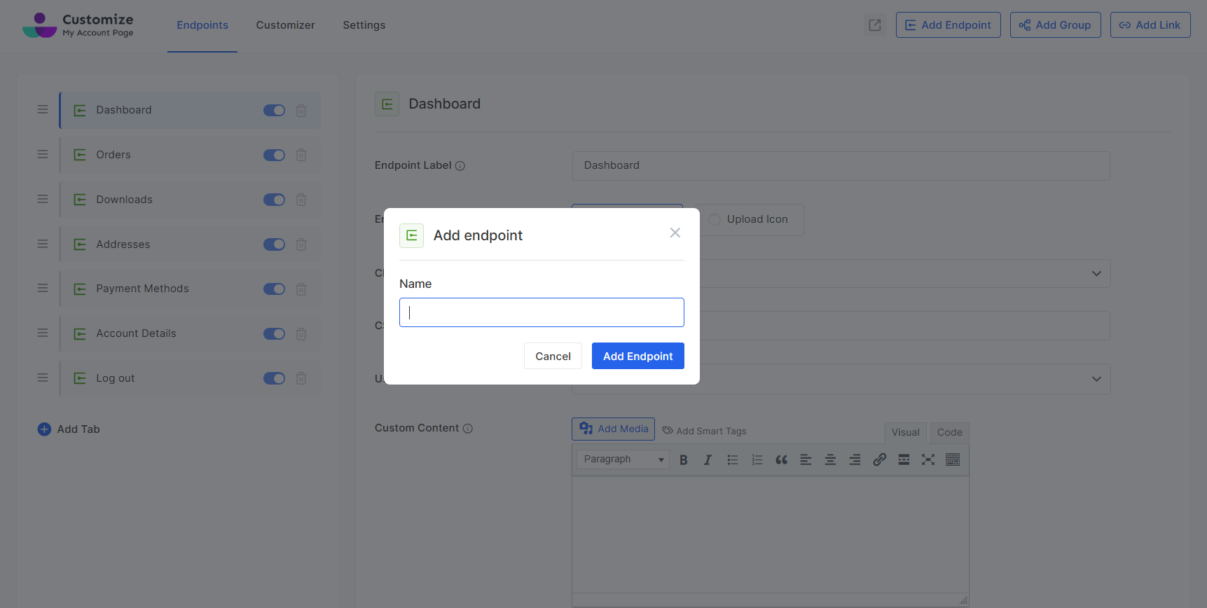 Customize My Account for WooCommerce - WooCommerce Marketplace