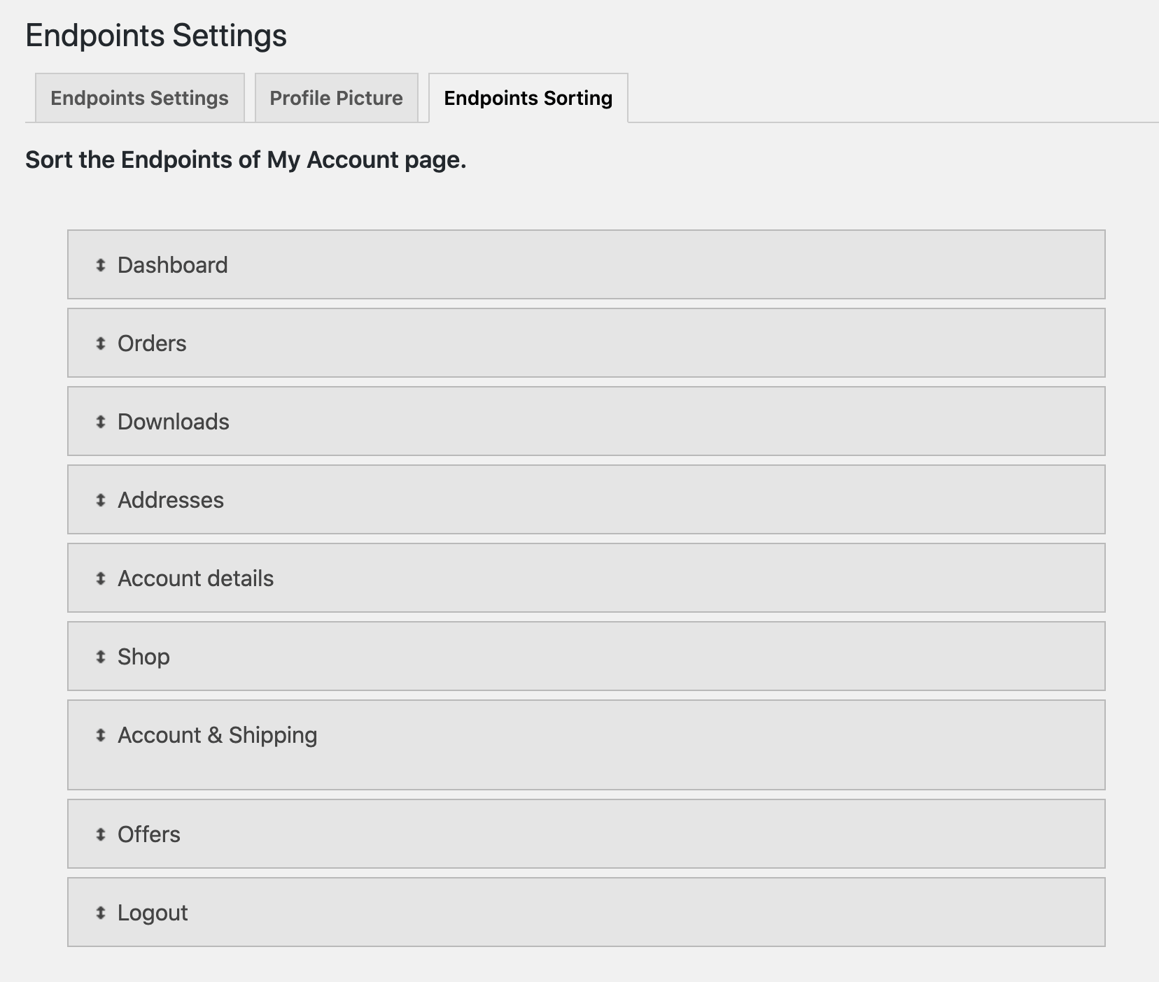 WooCommerce My Account Page Plugin: edit, customize endpoints