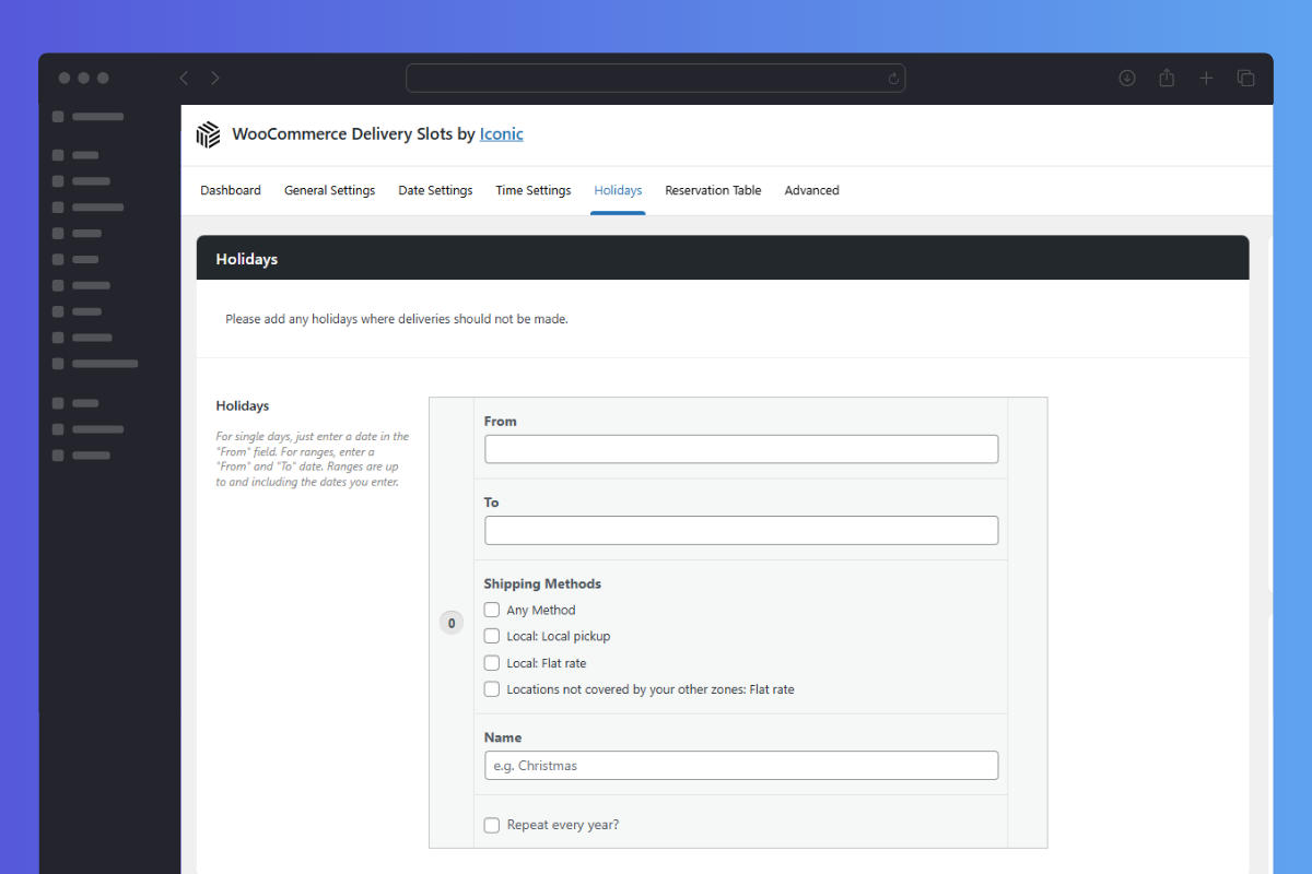 Iconic Delivery Slots for WooCommerce