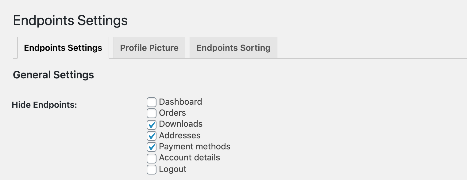 WooCommerce My Account Page Plugin: edit, customize endpoints