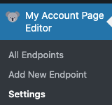 My Account Page Editor Documentation - WooCommerce