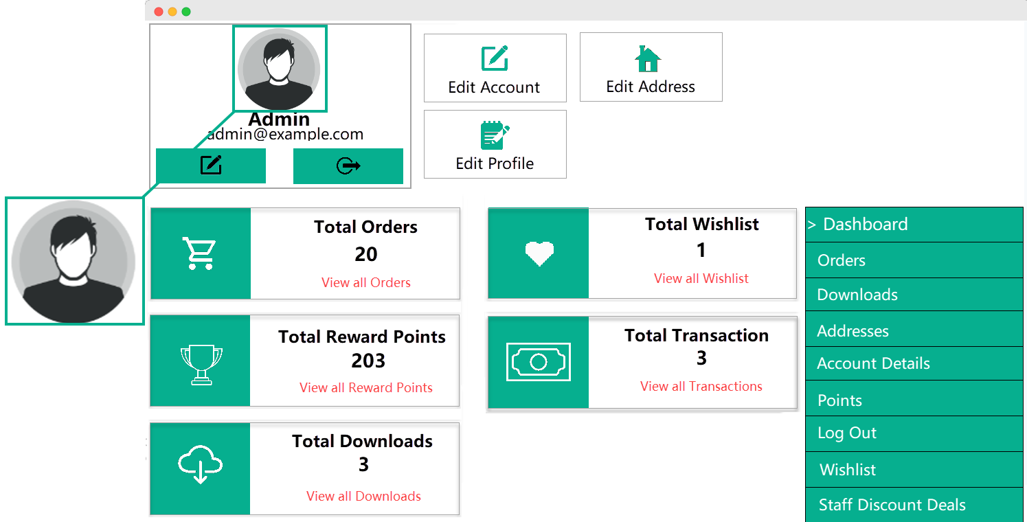WooCommerce My Account Page Plugin: edit, customize endpoints