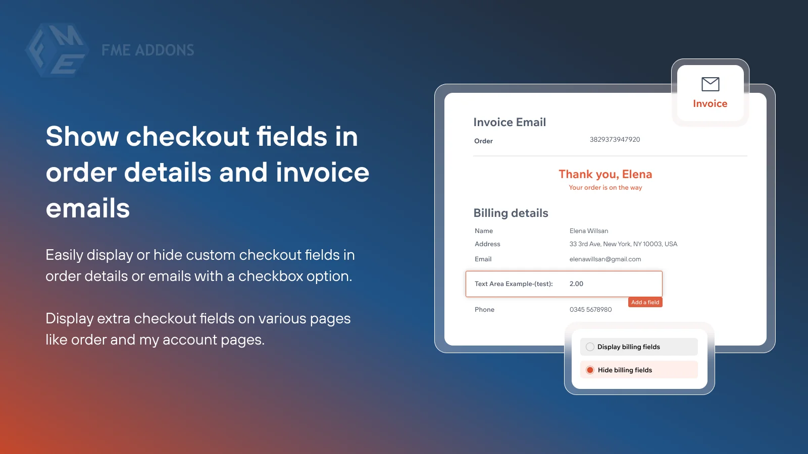 Custom Checkout Field Editor - WooCommerce Marketplace