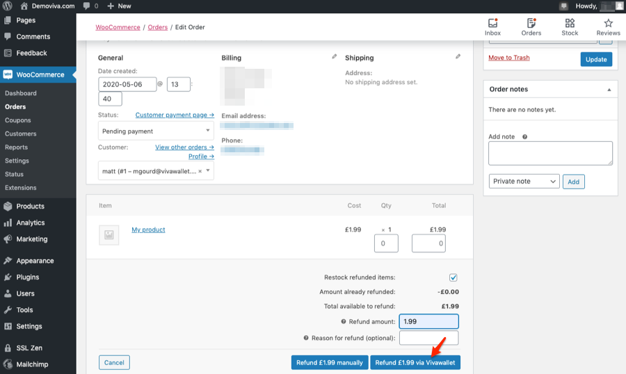 Viva.com Standard Checkout Documentation - WooCommerce