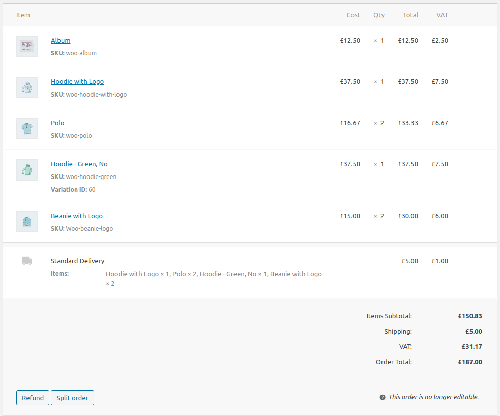 Split Orders Documentation - WooCommerce