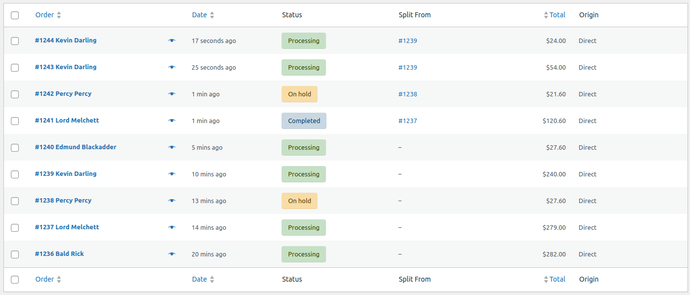 Split Orders Documentation - WooCommerce