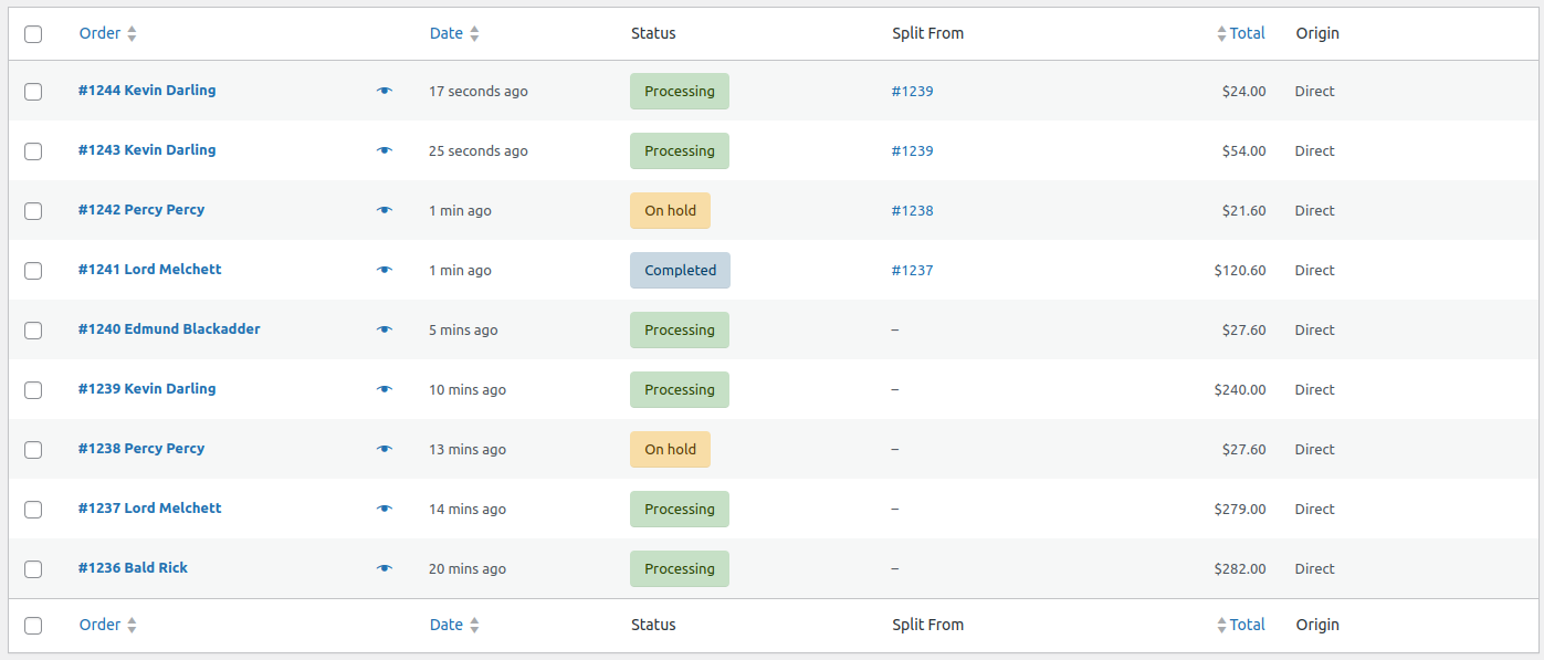 Split Orders Documentation - WooCommerce