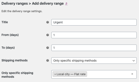 Shipping methods in Order Delivery Documentation - WooCommerce