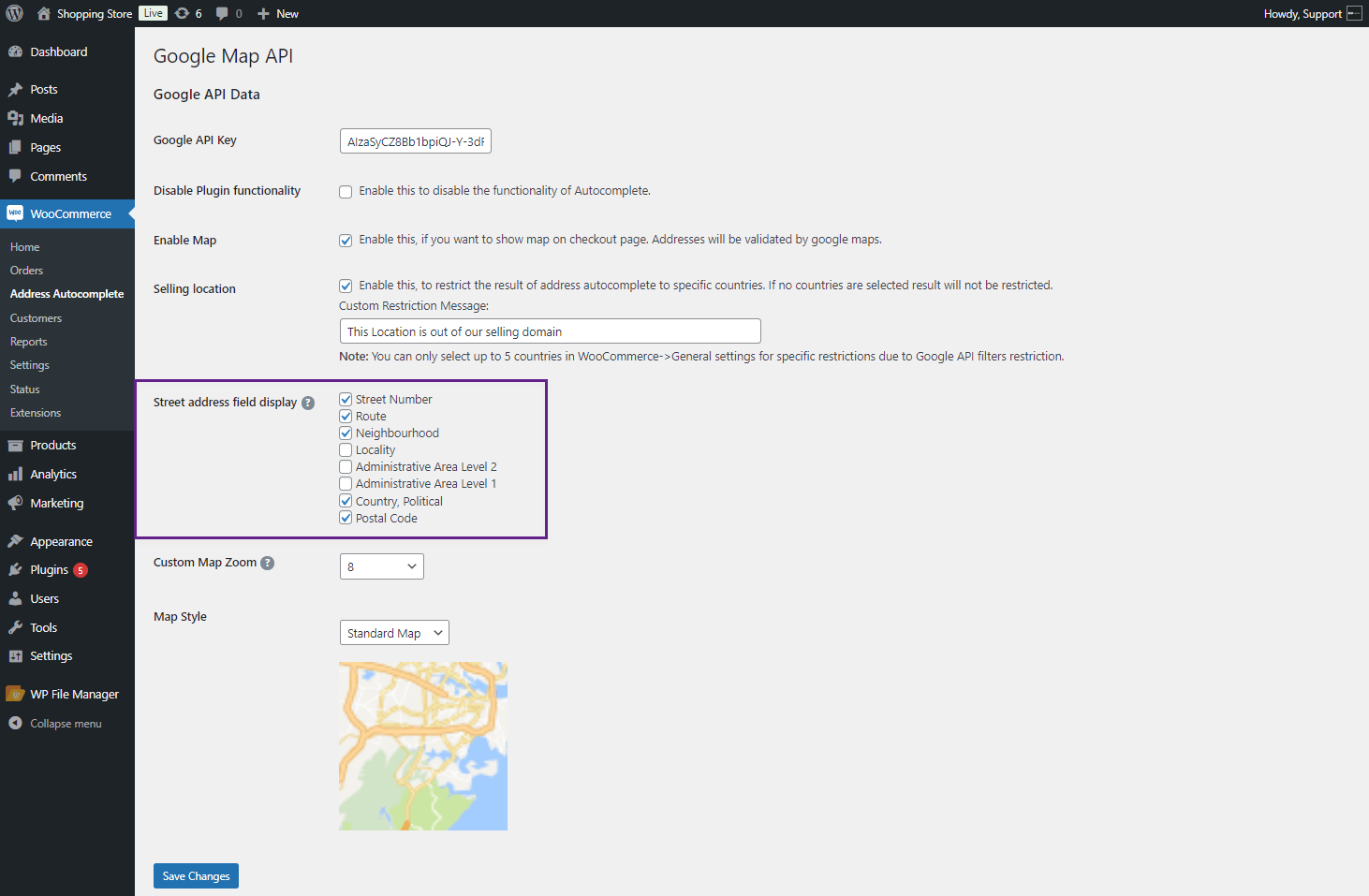 Address Auto-Complete For WooCommerce Documentation - WooCommerce