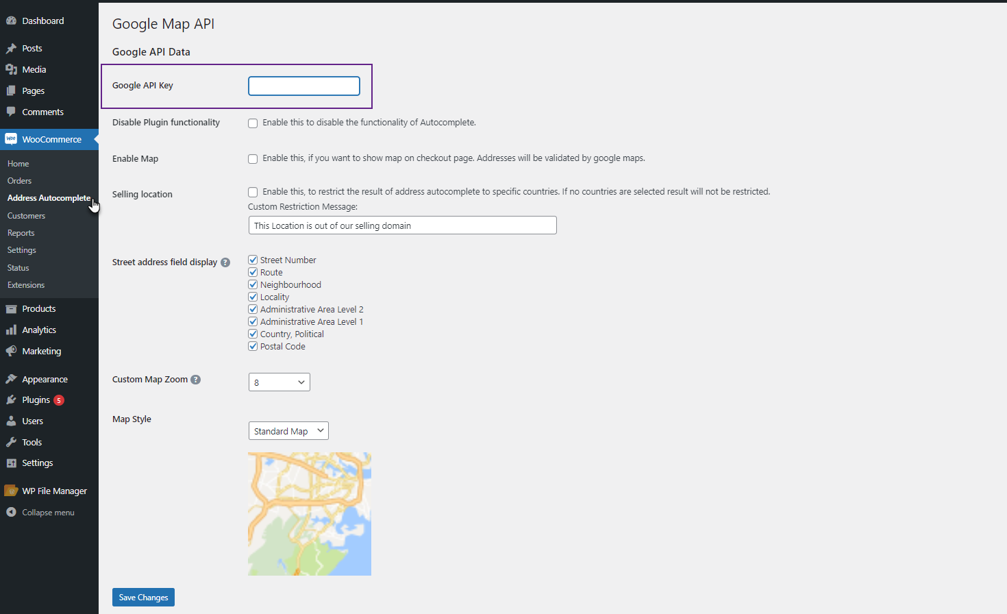 Address Auto-Complete For WooCommerce Documentation - WooCommerce