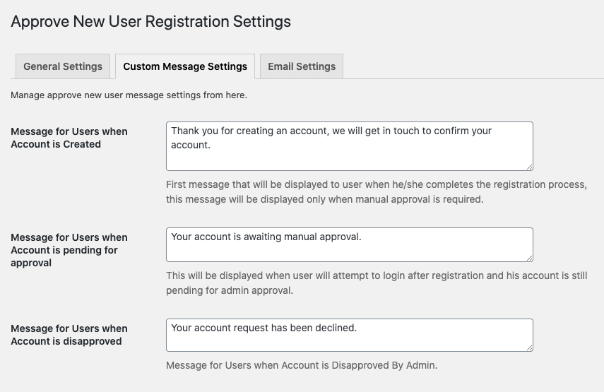 WordPress & WooCommerce Approve New User Registration Plugin