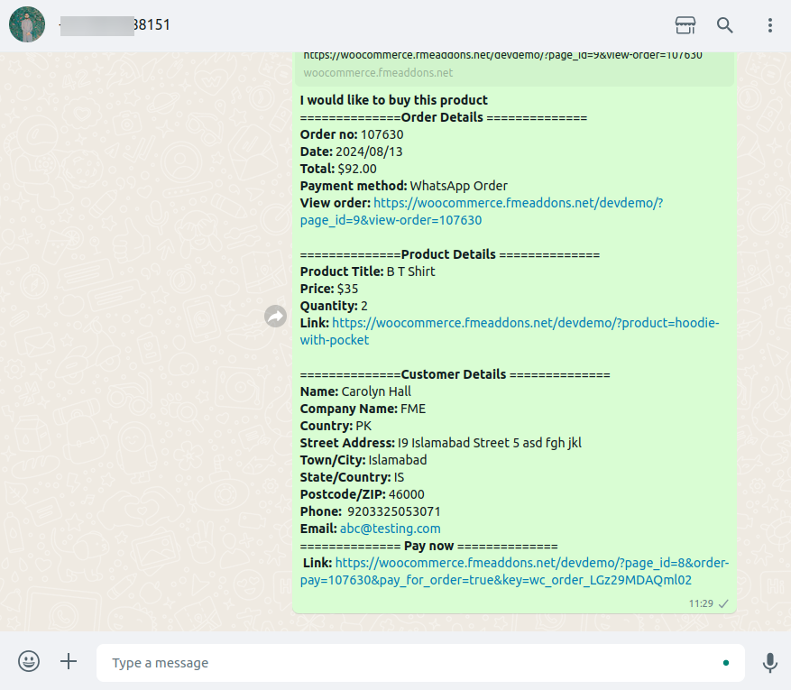 Order on WhatsApp for WooCommerce - WooCommerce Marketplace