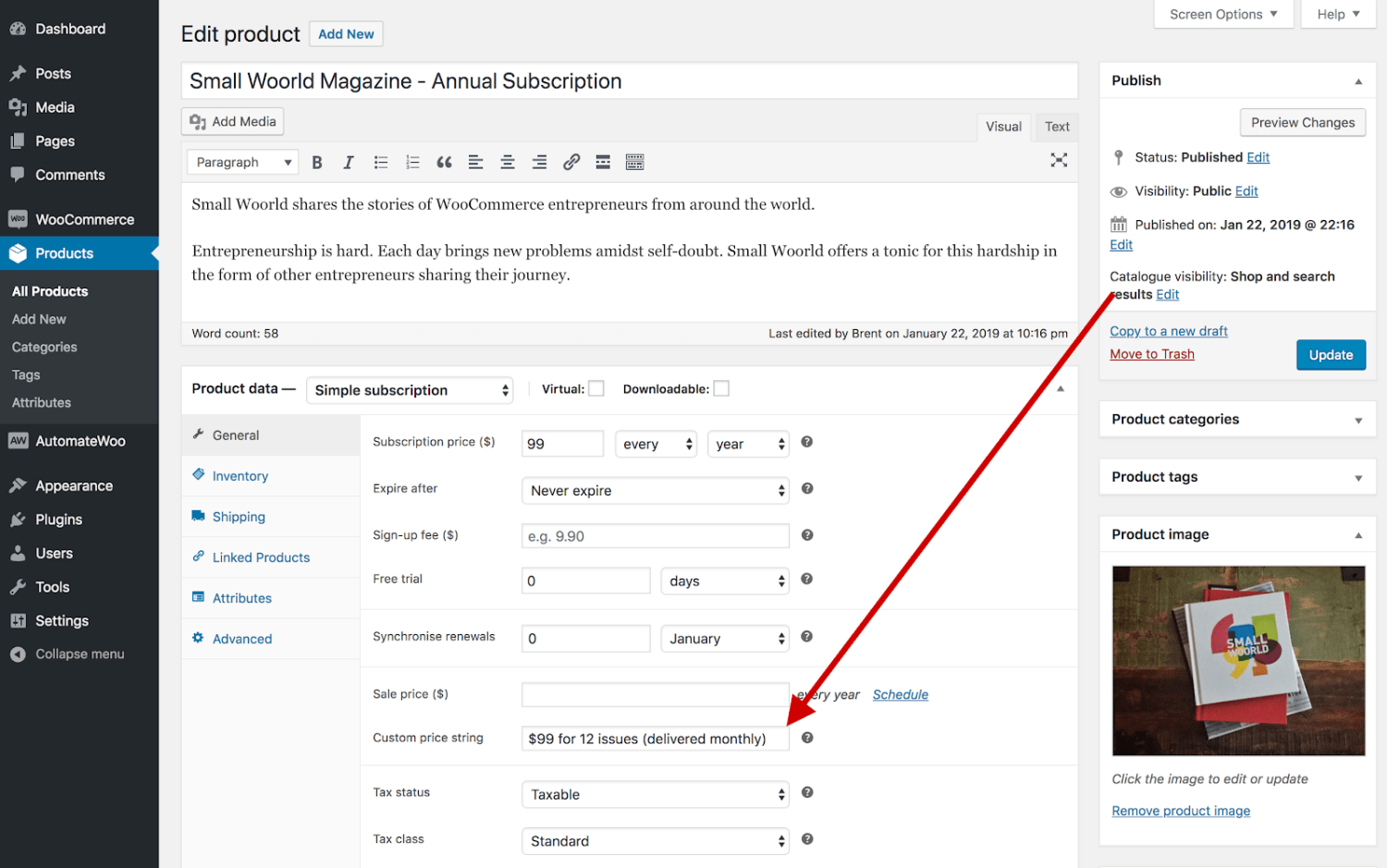 Pre-paid subscriptions Documentation - WooCommerce