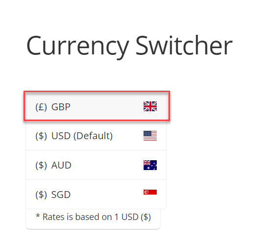 Currency Switcher For WooCommerce Documentation - WooCommerce