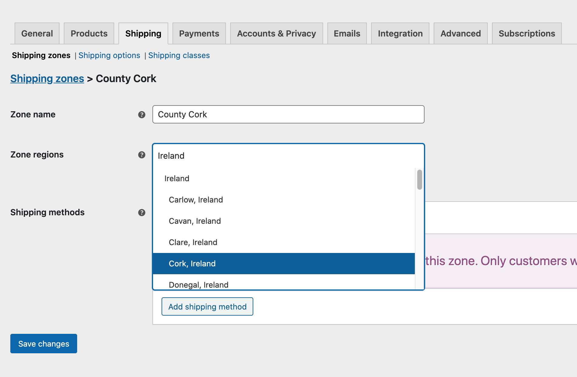 Shipping Locations Pro - WooCommerce