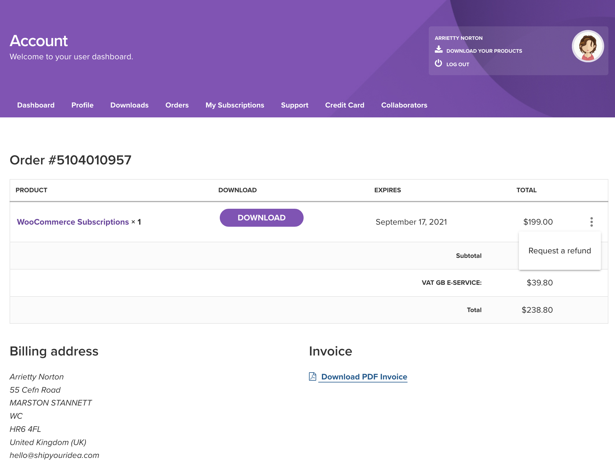 Refund Policy - WooCommerce