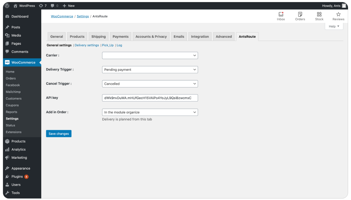 Antsroute Delivery Scheduling And Optimization Woocommerce Marketplace