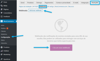 Como usar os Webhooks Documentation - WooCommerce