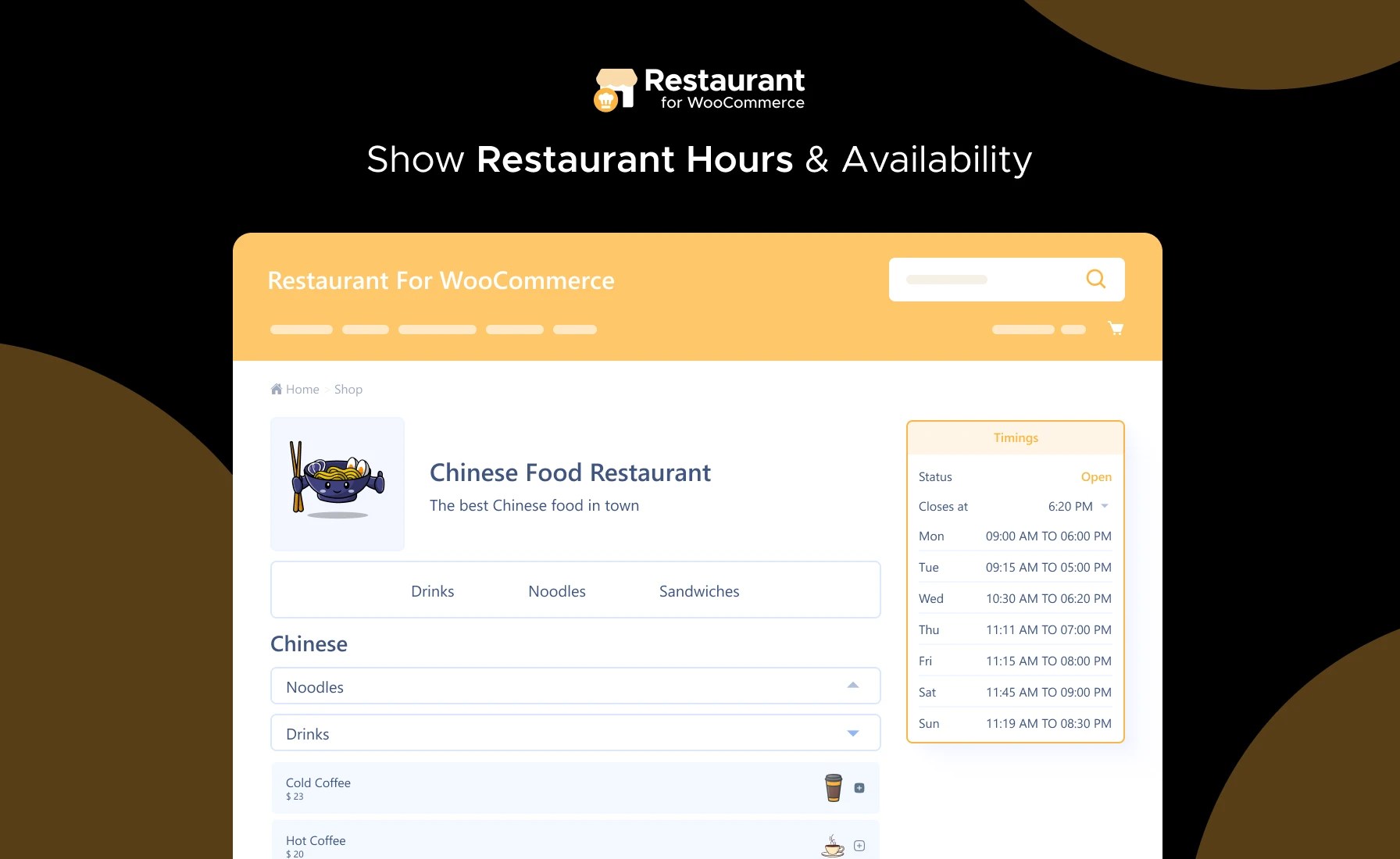 Restaurant for WooCommerce | Online Food Order & Menu Plugin