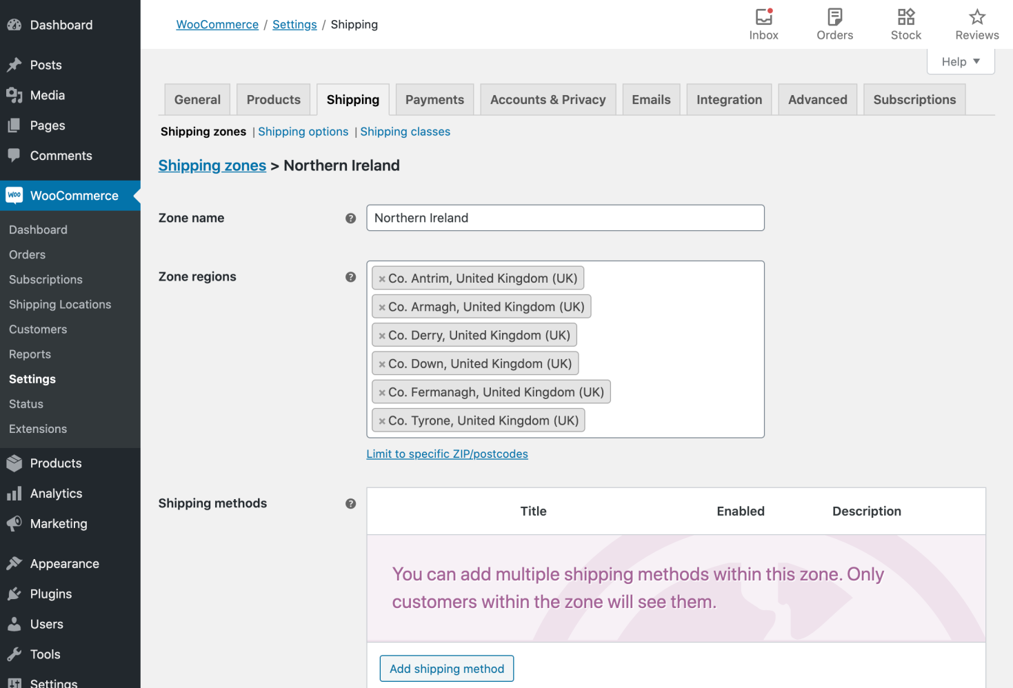 Use Case: Conditional Shipping for Northern Ireland Documentation ...
