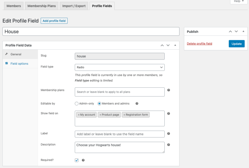 WooCommerce Memberships Profile Fields Documentation - WooCommerce