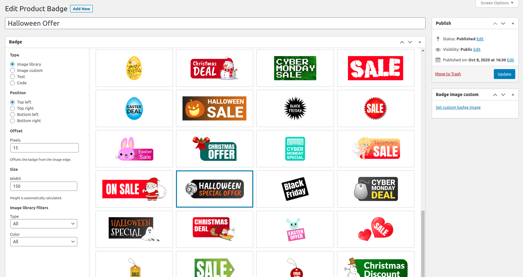 Product Badges - WooCommerce
