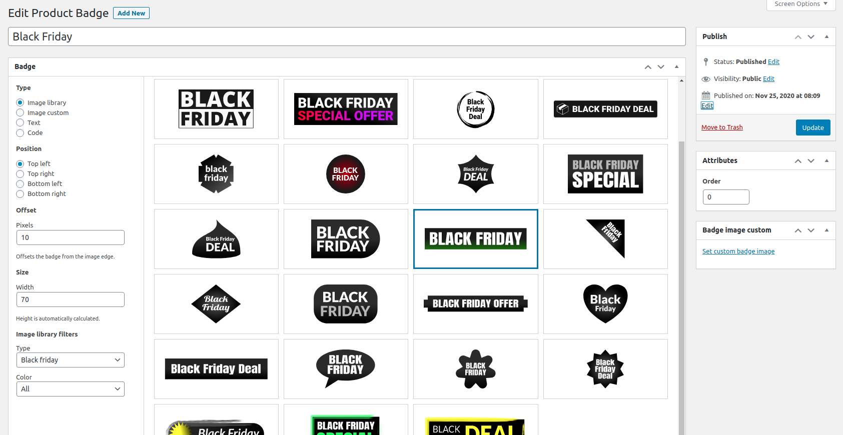 Product Badges - WooCommerce