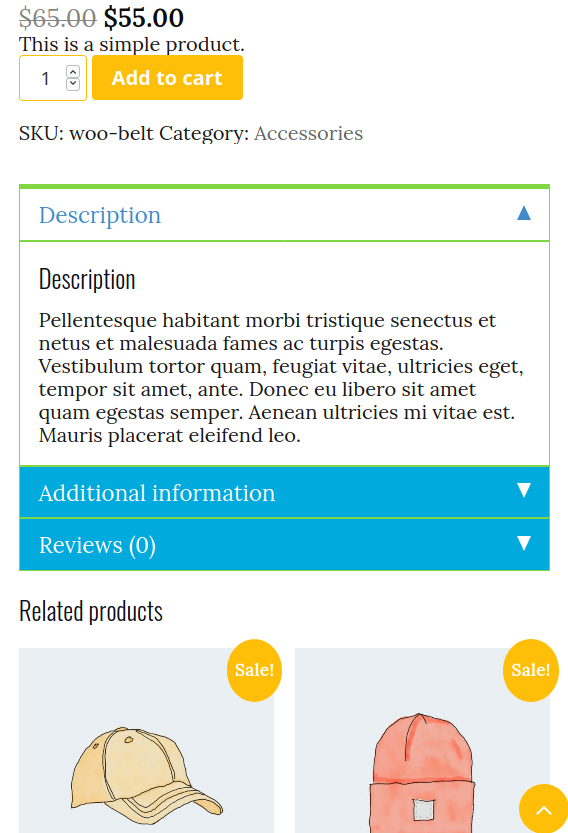 Vertical And Accordion Product Detail Tabs Documentation Woocommerce