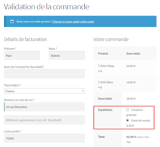 Point de vente Documentation - WooCommerce