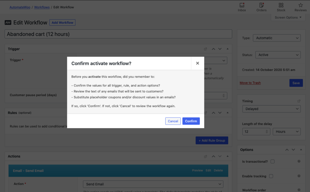 Preset Workflows Documentation - WooCommerce