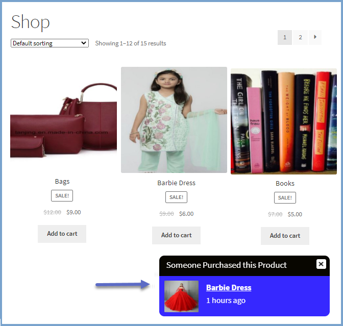 WooCommerce Live Sales Notifications Plugin