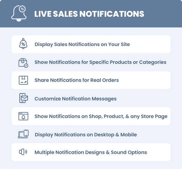 WooCommerce Live Sales Notifications Plugin