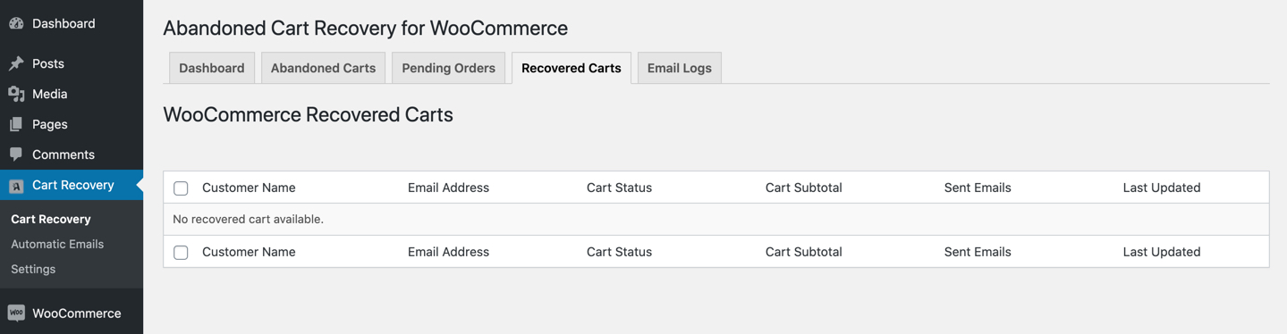 WooCommerce Abandoned Cart Plugin: Auto Recovery Emails
