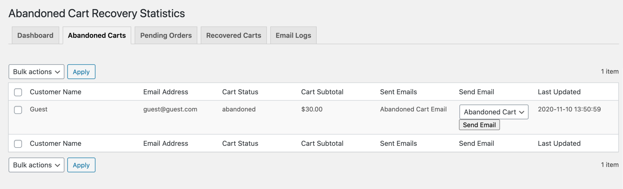 WooCommerce Abandoned Cart Recovery - Documentation