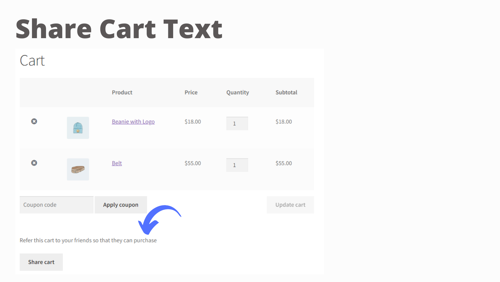 Share Cart Url For Woocommerce Documentation Woocommerce